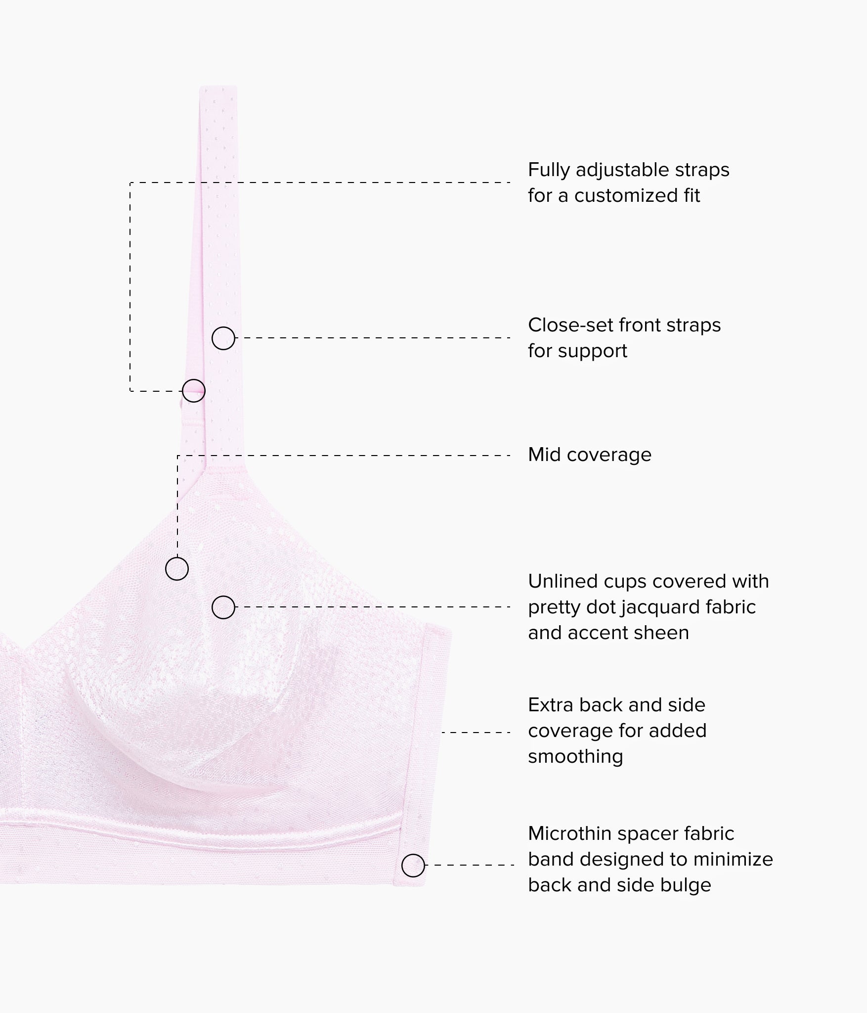 Back Appeal® Wire Free Bra: Cradle Pink – Wacoal